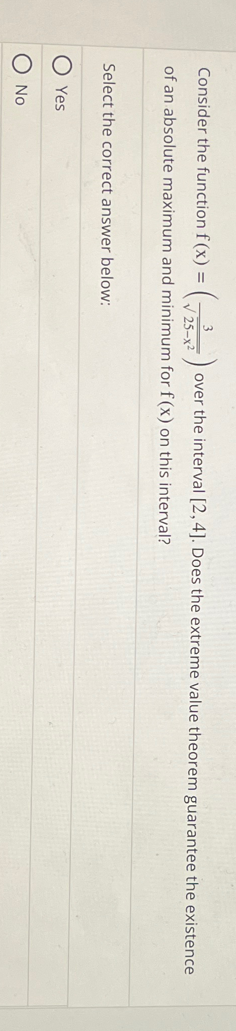 Solved Consider the function f(x)=(325-x22) ﻿over the | Chegg.com