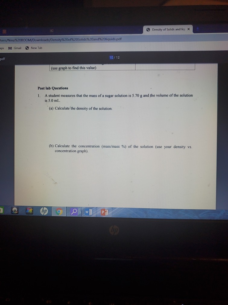 density of sugar solution in kg/m3