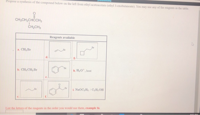 Solved Propose a synthesis of the compound below on the left | Chegg.com