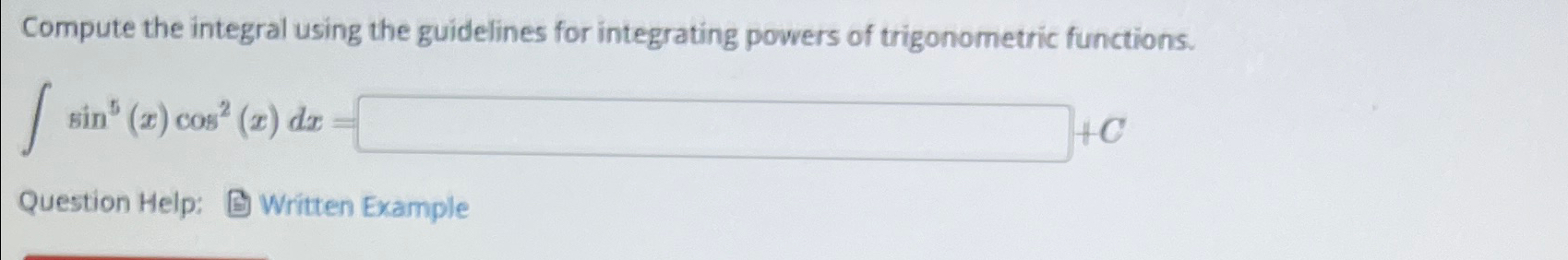 Solved Compute the integral using the guidelines for | Chegg.com