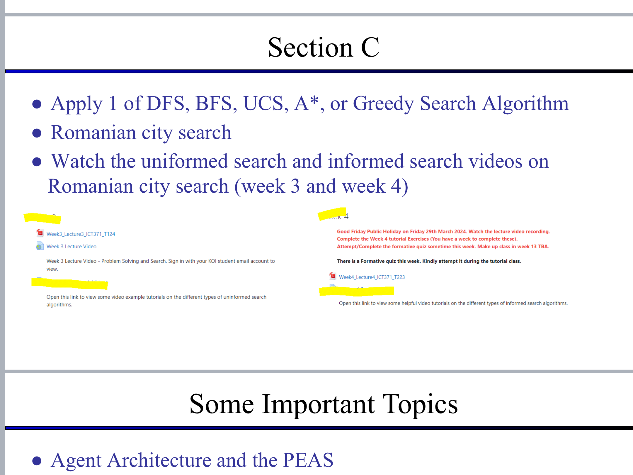 Solved Section CApply 1 of DFS, BFS, UCS, A*, or Greedy | Chegg.com Solved Section CApply 1 of DFS, BFS, UCS, A*, or Greedy | Chegg.com
