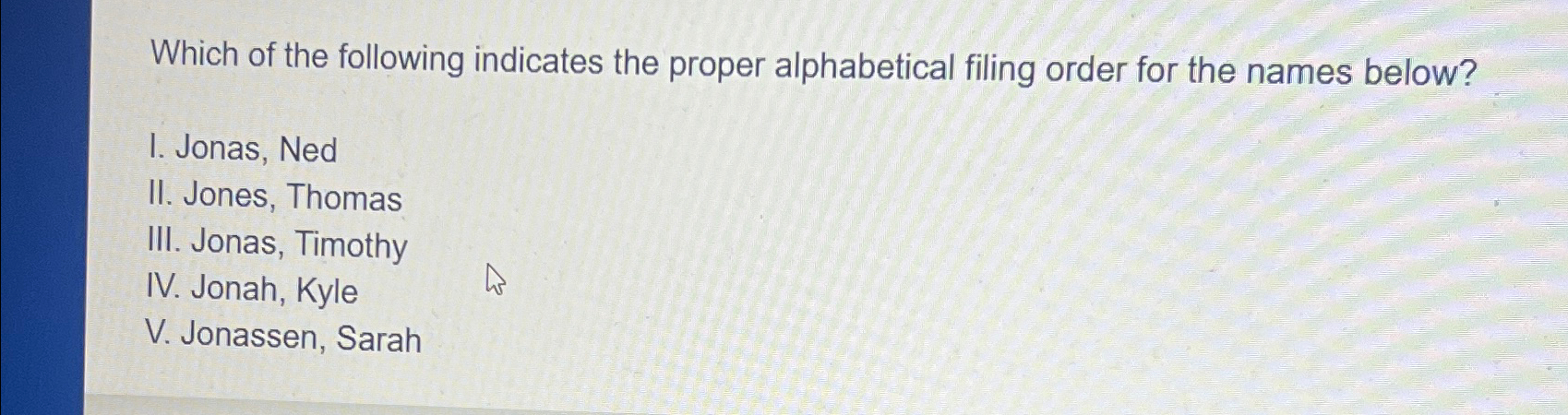 Solved Which of the following indicates the proper | Chegg.com