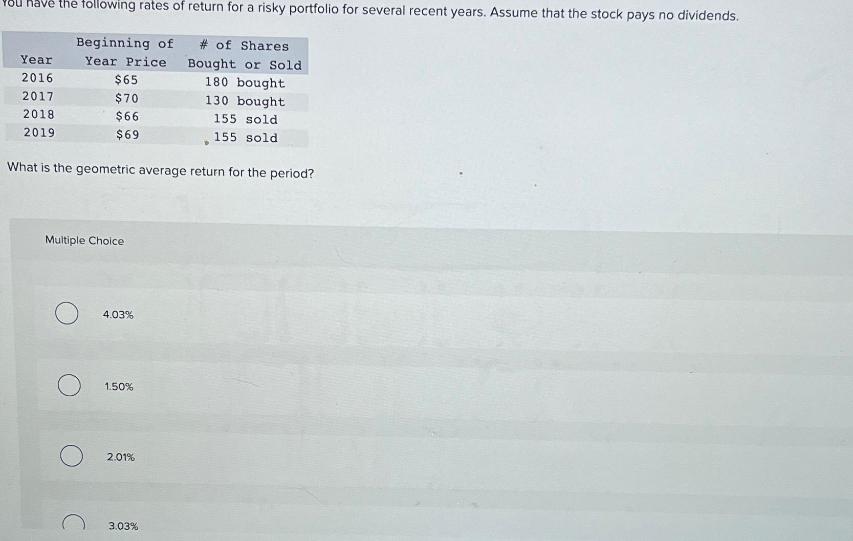 Solved \table[[Year,\table[[Beginning of],[Year | Chegg.com