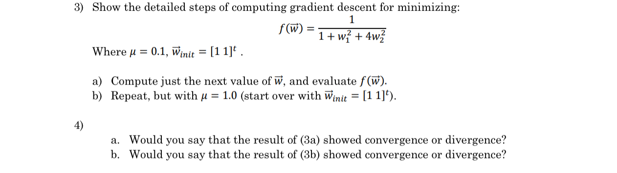 Solved Show the detailed steps of computing gradient descent | Chegg.com
