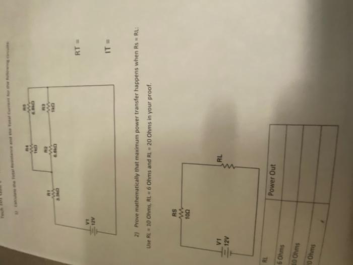 Solved 2) Prove mathematically that maximum power transfer | Chegg.com