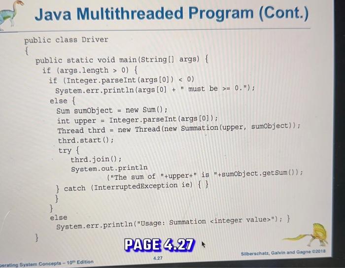 Solved Implement Summation and Driver and sum object from | Chegg.com