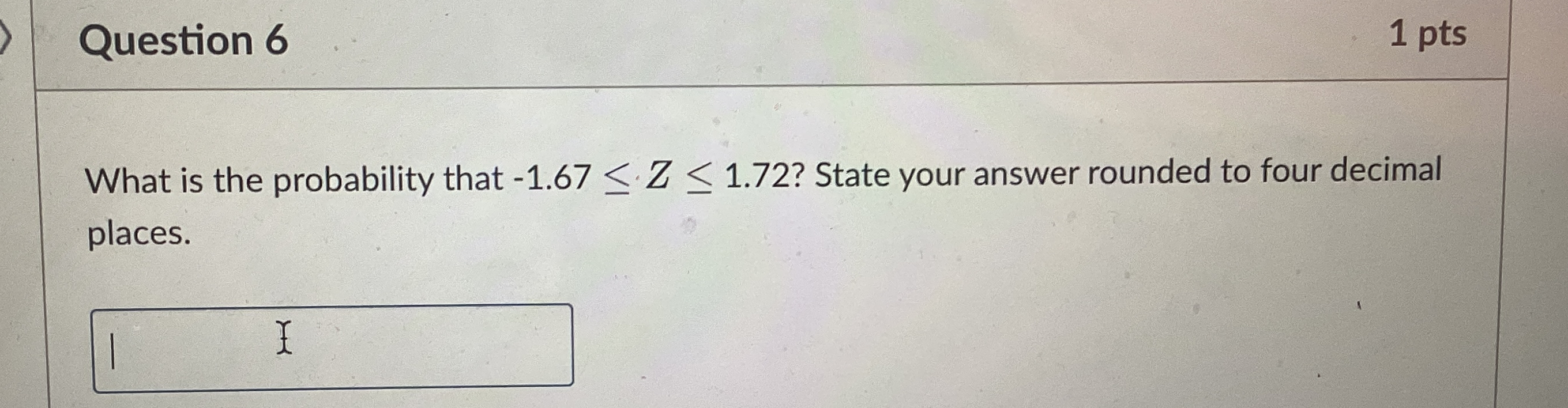 Solved Question 61 ﻿ptsWhat is the probability that | Chegg.com