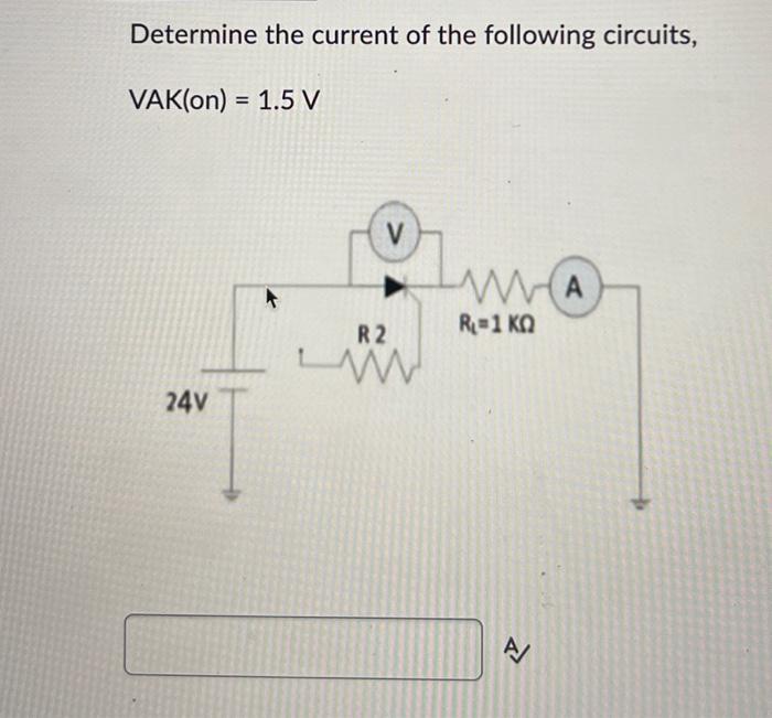 Solved Determine the current of the following circuits, | Chegg.com