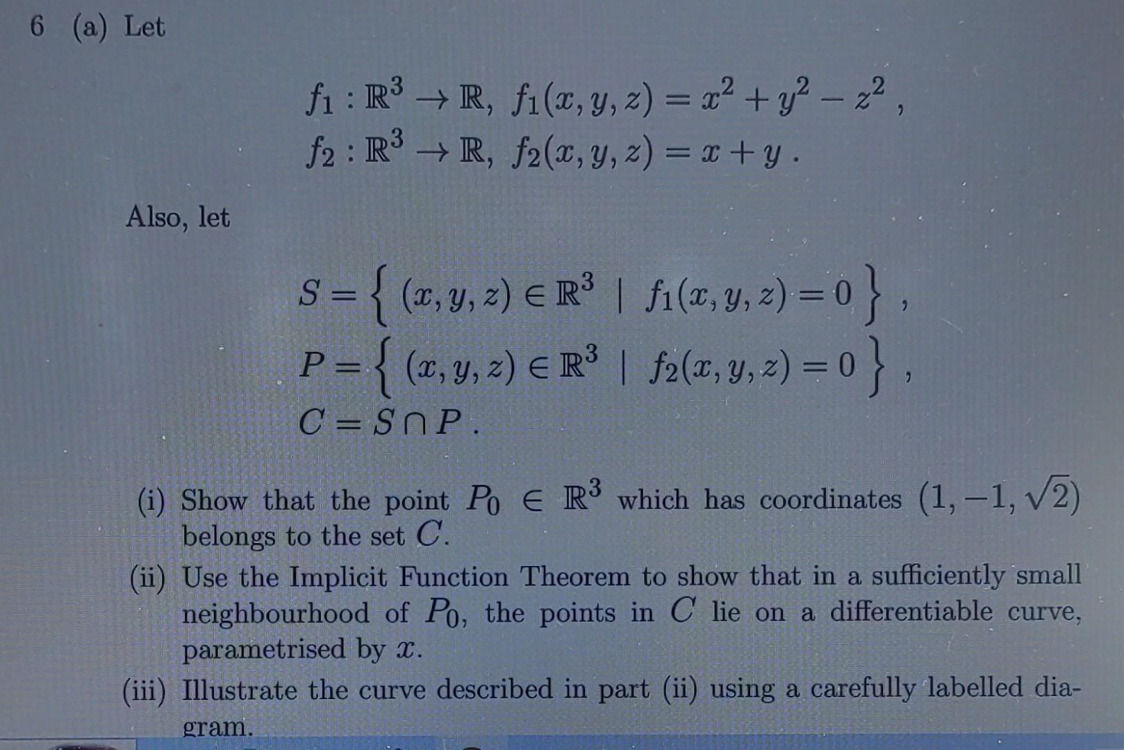 Solved 6 (a) Let \\[ \\begin{array}{l} f_{1}: | Chegg.com