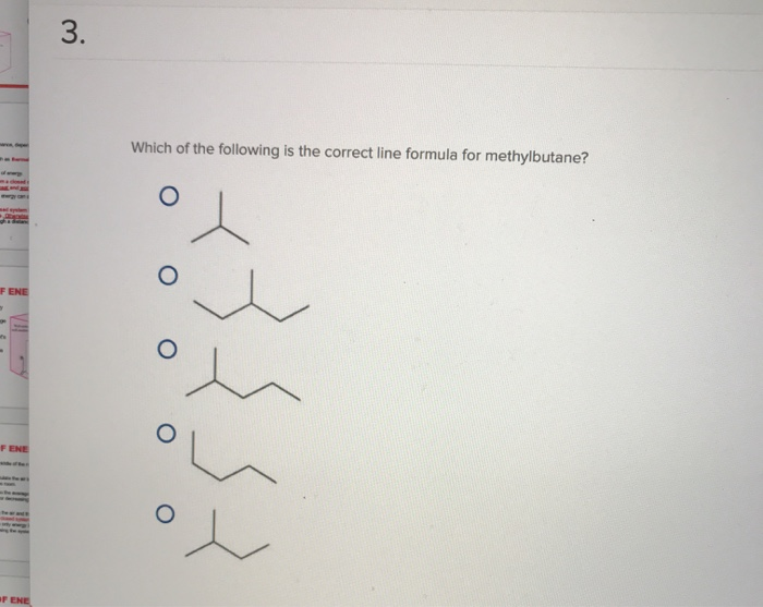 Solved Which of the following is the correct line formula | Chegg.com