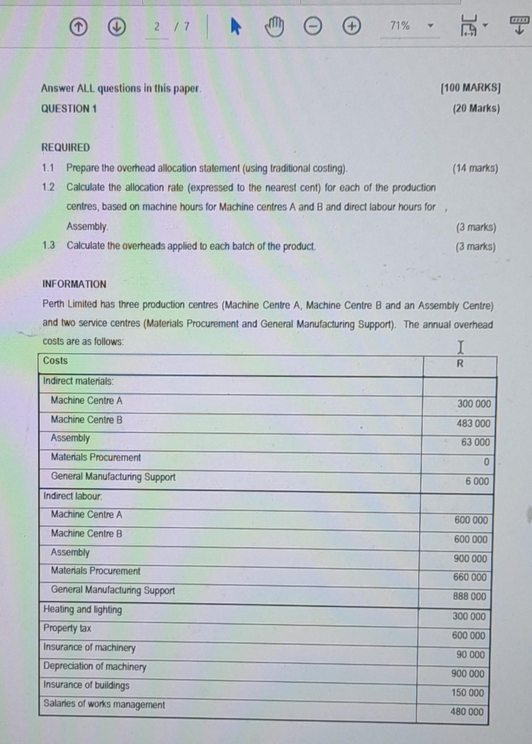 Solved Answer ALL questions in this paper. [100 MARKS] | Chegg.com