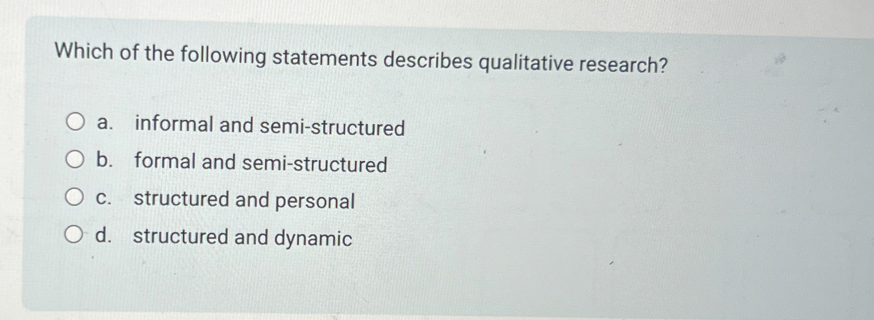 Solved Which of the following statements describes | Chegg.com