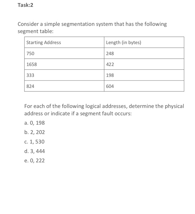 Solved Task 1 This Diagram Shows An Example Of Memory