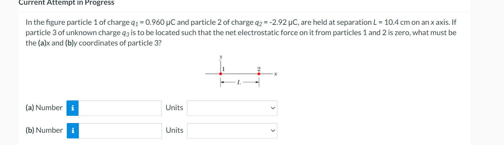 Solved Current Attempt in ProgressIn the figure particle 1 | Chegg.com