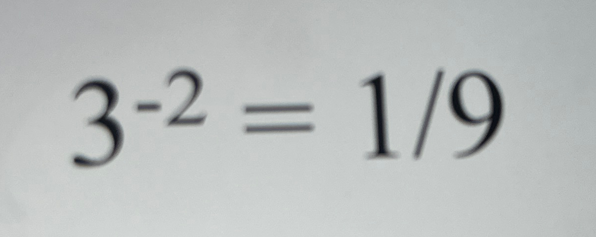Solved 3-2=19 ﻿Convert from exponential notation to | Chegg.com