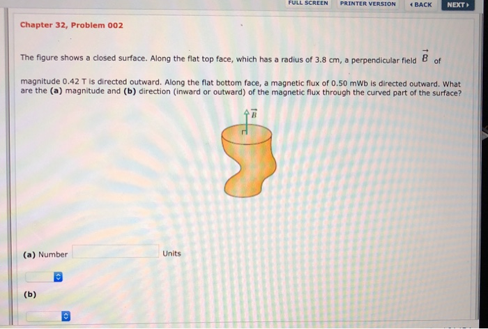 Solved FULL SCREEN PRINTER VERSION BACK NEXT Chapter 32, | Chegg.com