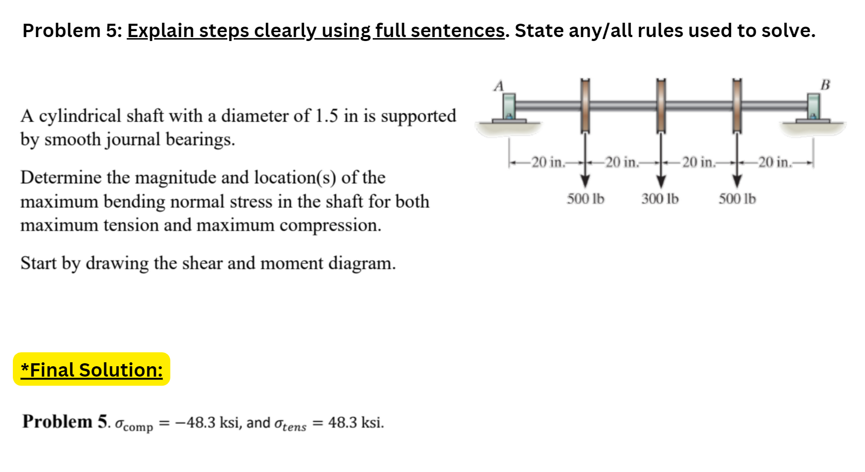 Solved Problem 4: Explain steps clearly using full | Chegg.com