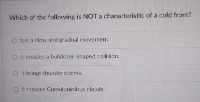 Solved Which of the following is NOT a characteristic of a | Chegg.com
