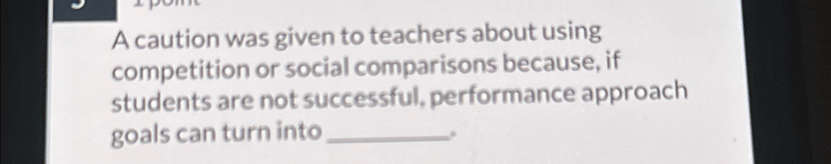 Solved A caution was given to teachers about using | Chegg.com