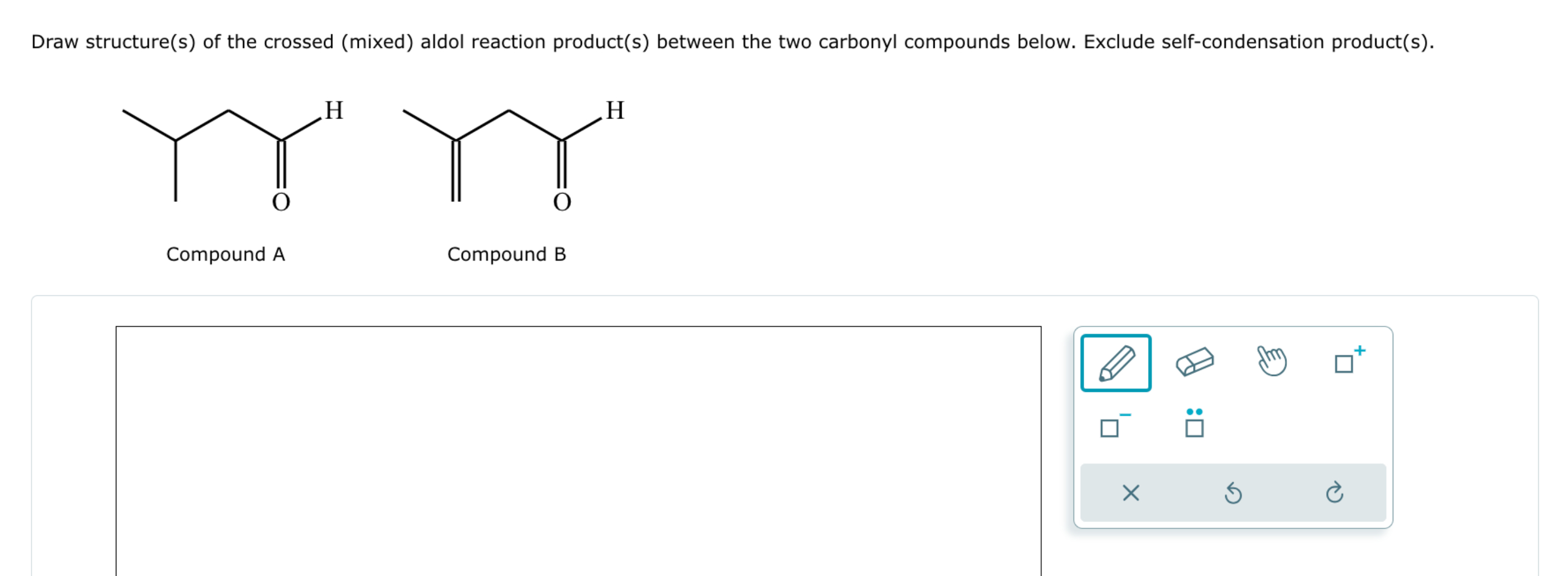 Solved Draw Structure S of The Crossed Mixed aldol
