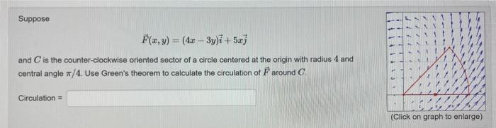 Solved Suppose F(x,y)=(4x−3y)i+5xj and C is the | Chegg.com