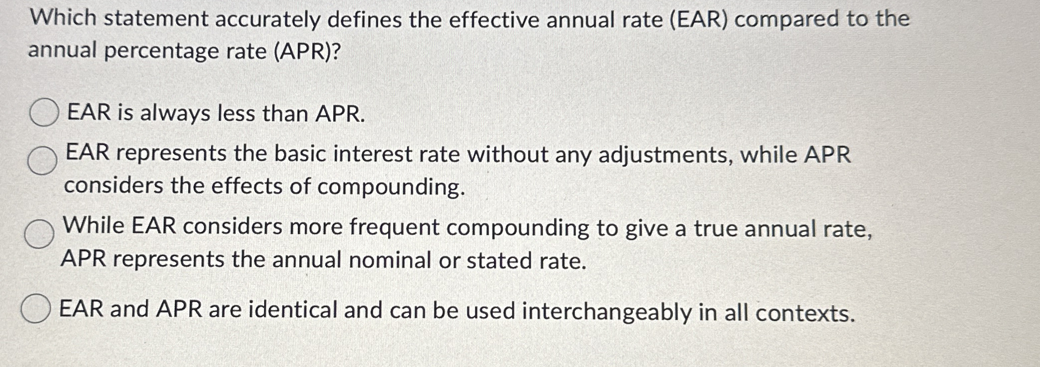 Solved Which statement accurately defines the effective | Chegg.com