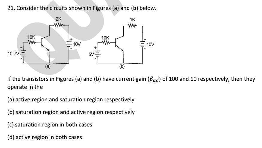 Solved Consider the circuits shown in Figures (a) ﻿and (b) | Chegg.com