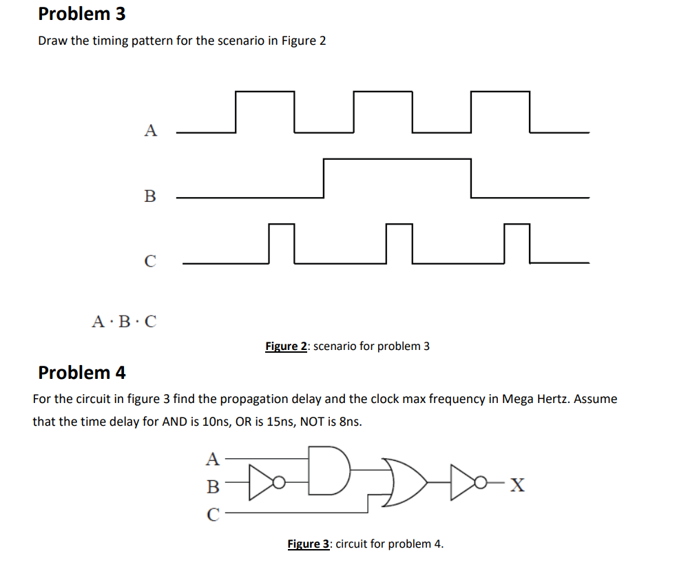 Solved Problem 2: X reppresent the output of a three input | Chegg.com