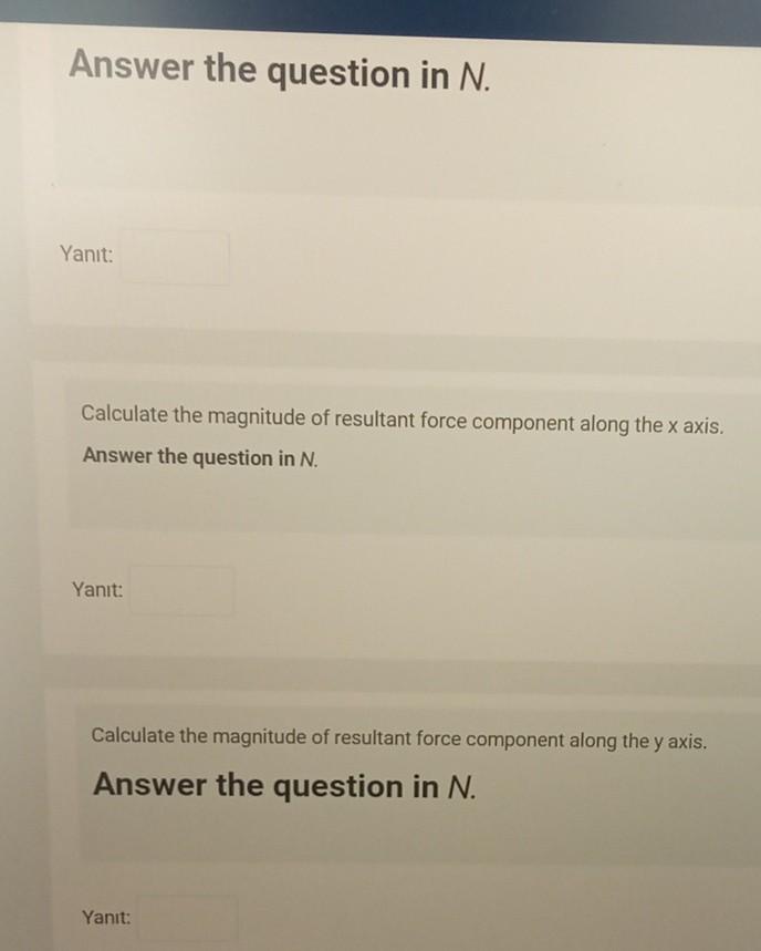 Solved Calculate the magnitude of resultant force component | Chegg.com