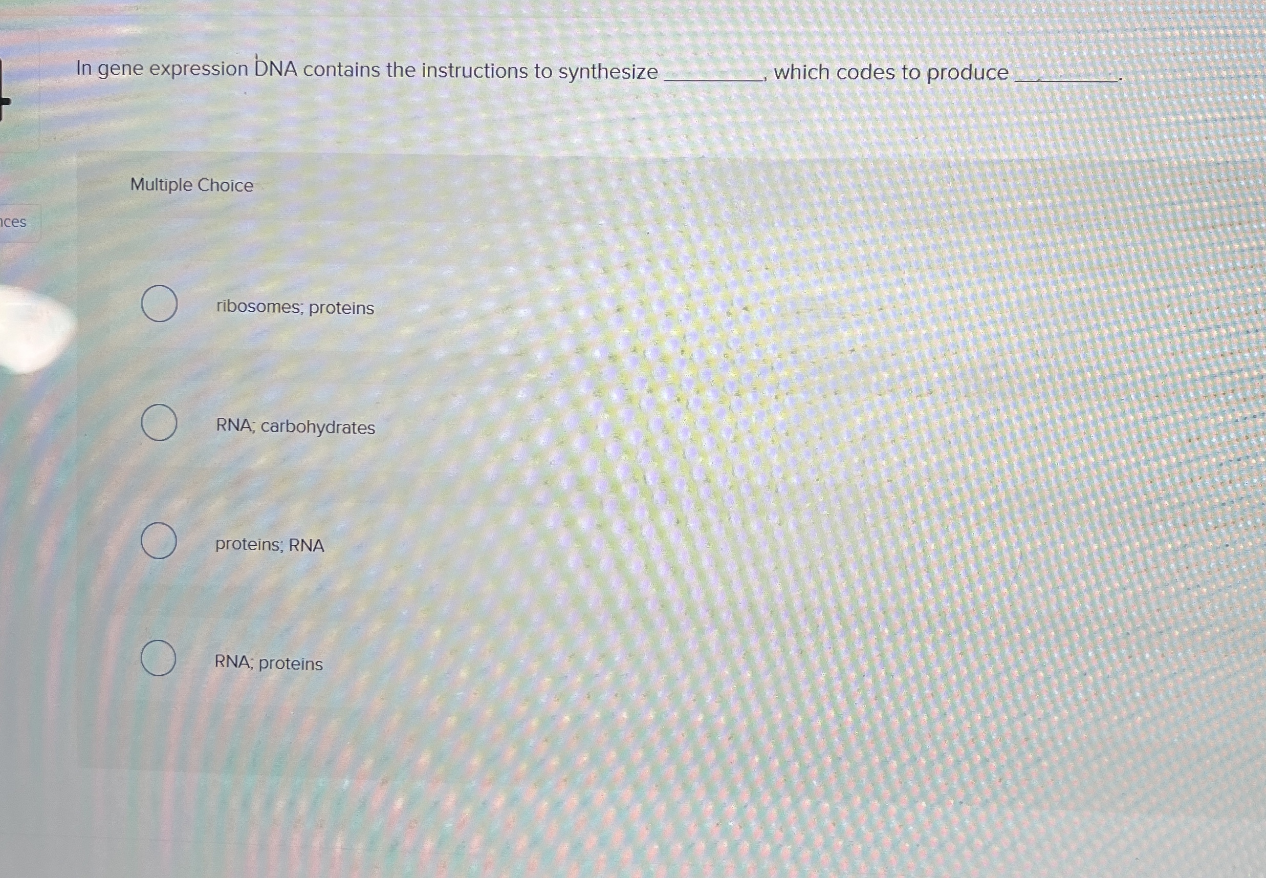 Solved In gene expression DNA contains the instructions to | Chegg.com