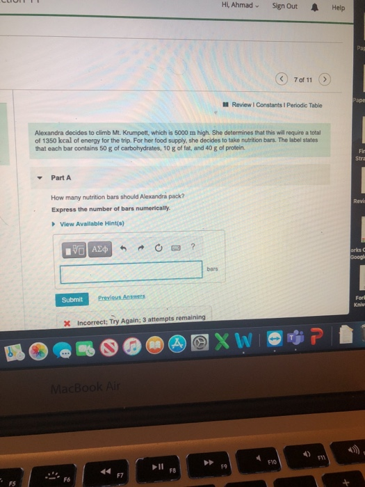 Solved HI, Ahmad Sign Out . ion 11 8 of 11 Heat a Review | Chegg.com