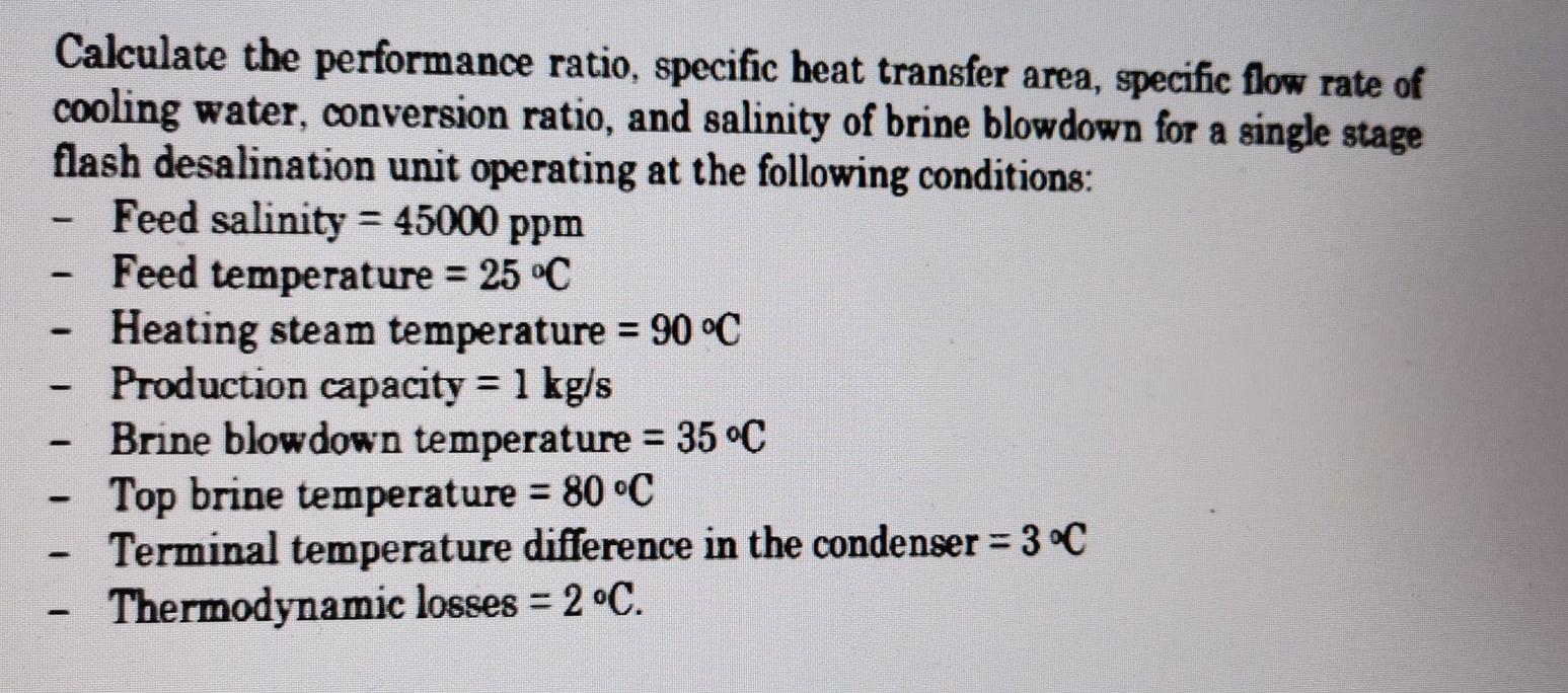 Solved Calculate the performance ratio, specific heat | Chegg.com