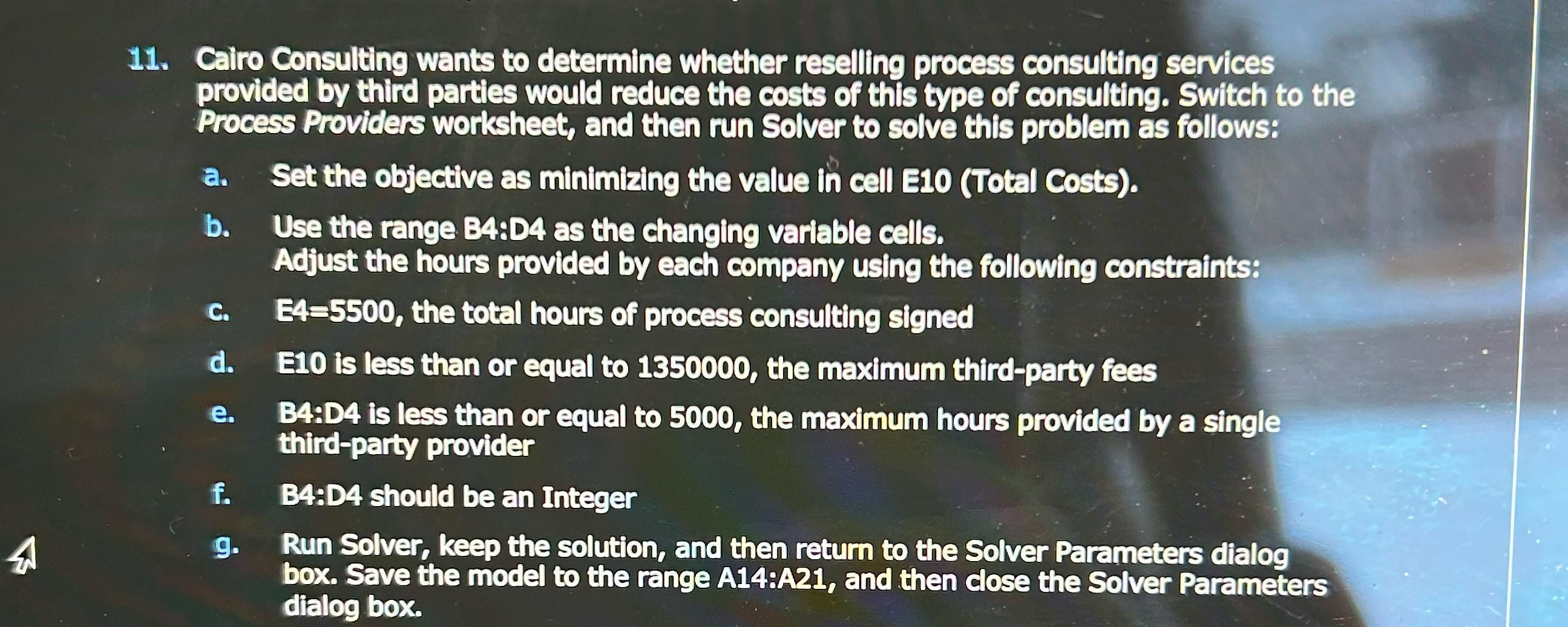 Solved Cairo Consulting wants to determine whether reselling | Chegg.com