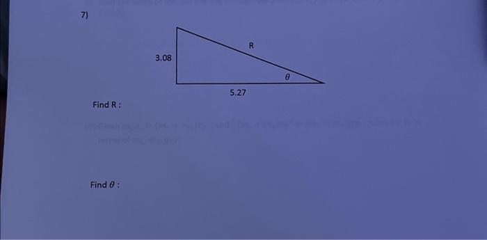 Solved Find \\( R \\) : Find \\( \\theta \\) : | Chegg.com Solved Find \\( R \\) : Find \\( \\theta \\) : | Chegg.com
