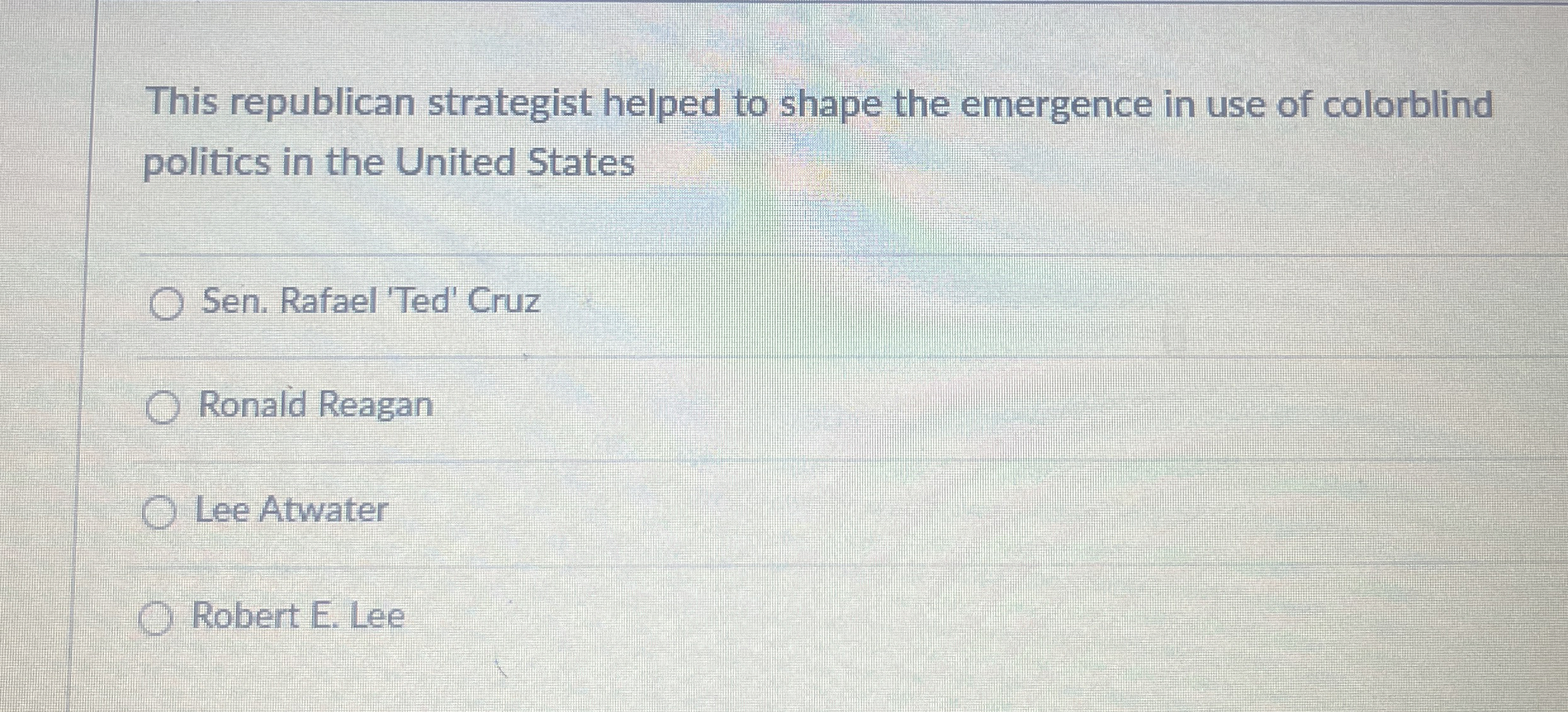 Solved This republican strategist helped to shape the | Chegg.com