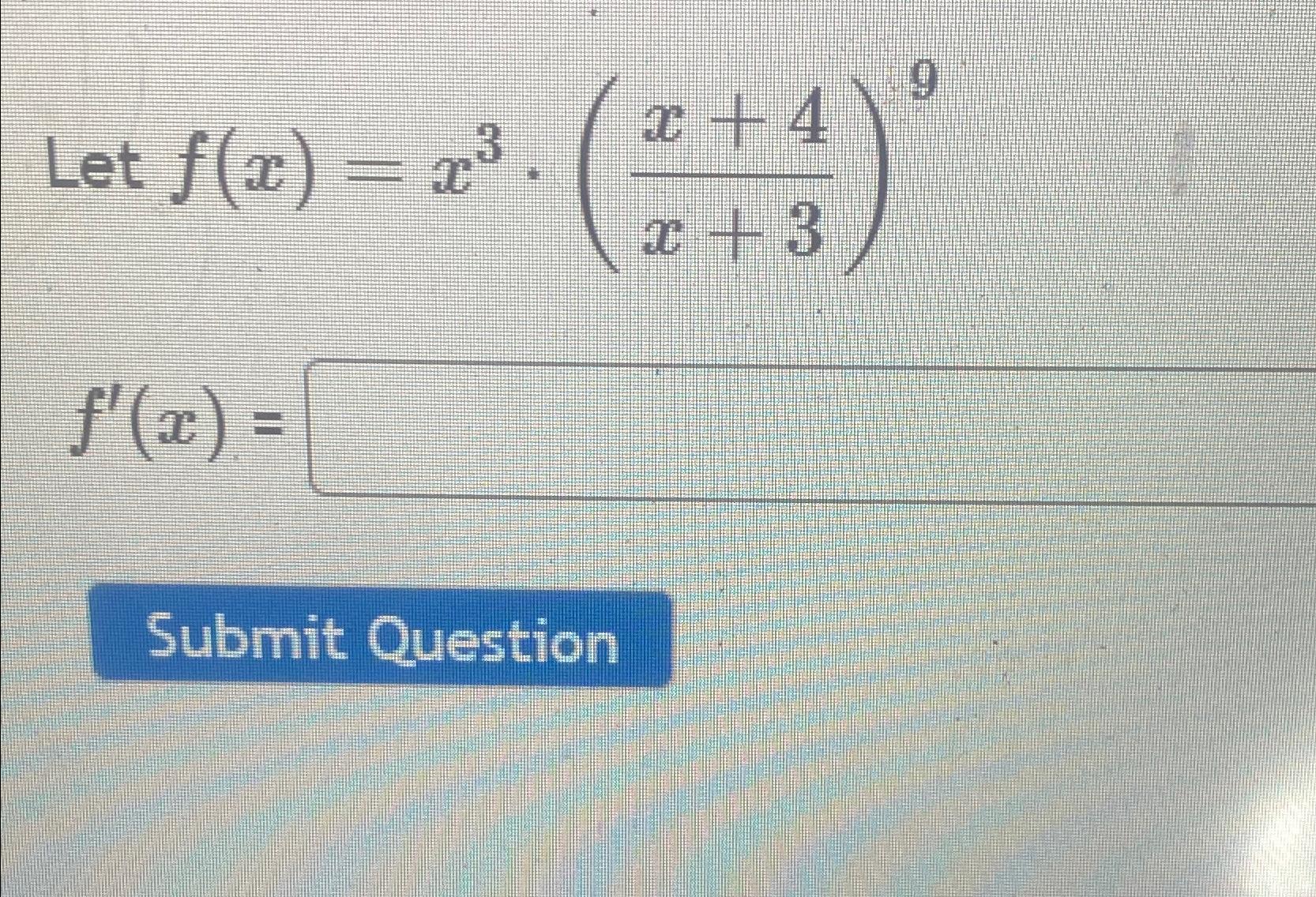 Solved Let F X X3 X 4x 3 9f X
