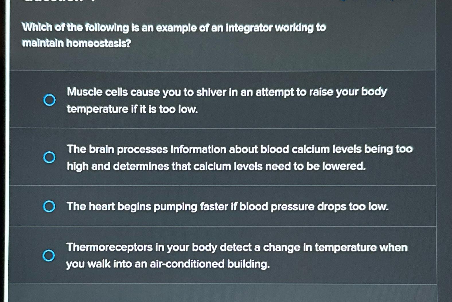 Solved Which of the following is an example of an integrator | Chegg.com