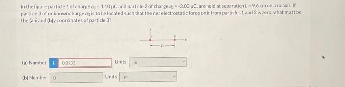Solved In the figure particle 1 of charge q1=1.10μC and | Chegg.com