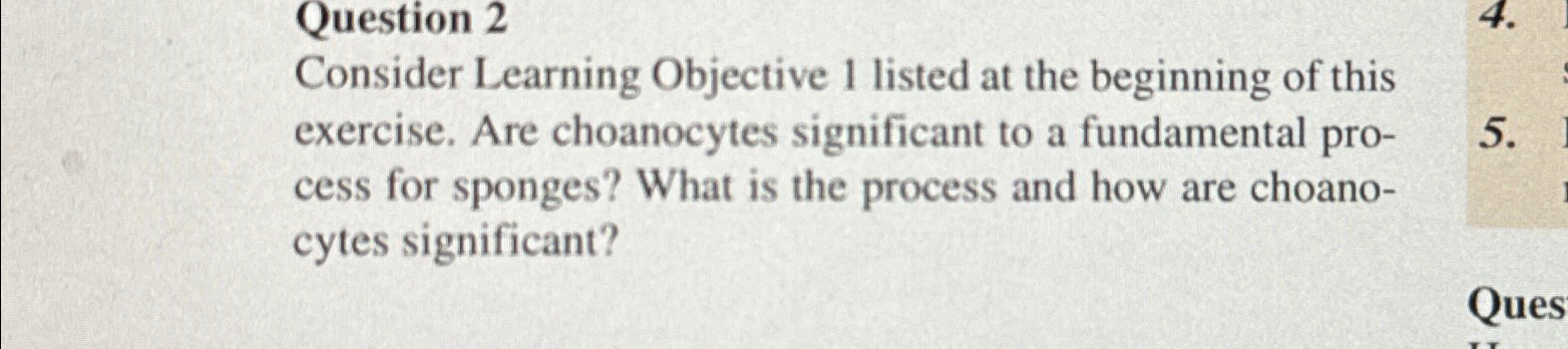 Solved Question 2Consider Learning Objective 1 listed at | Chegg.com Solved Question 2Consider Learning Objective 1 listed at | Chegg.com