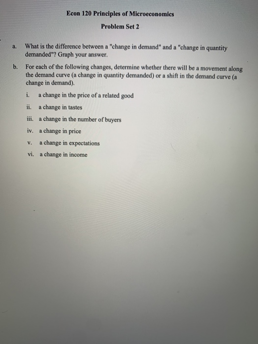 Solved Econ 120 Principles of Microeconomics Problem Set 2 | Chegg.com