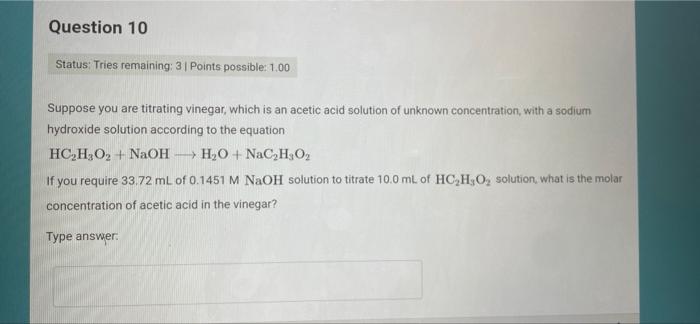 Solved Question 1 Status: Tries remaining: 3 | Points | Chegg.com