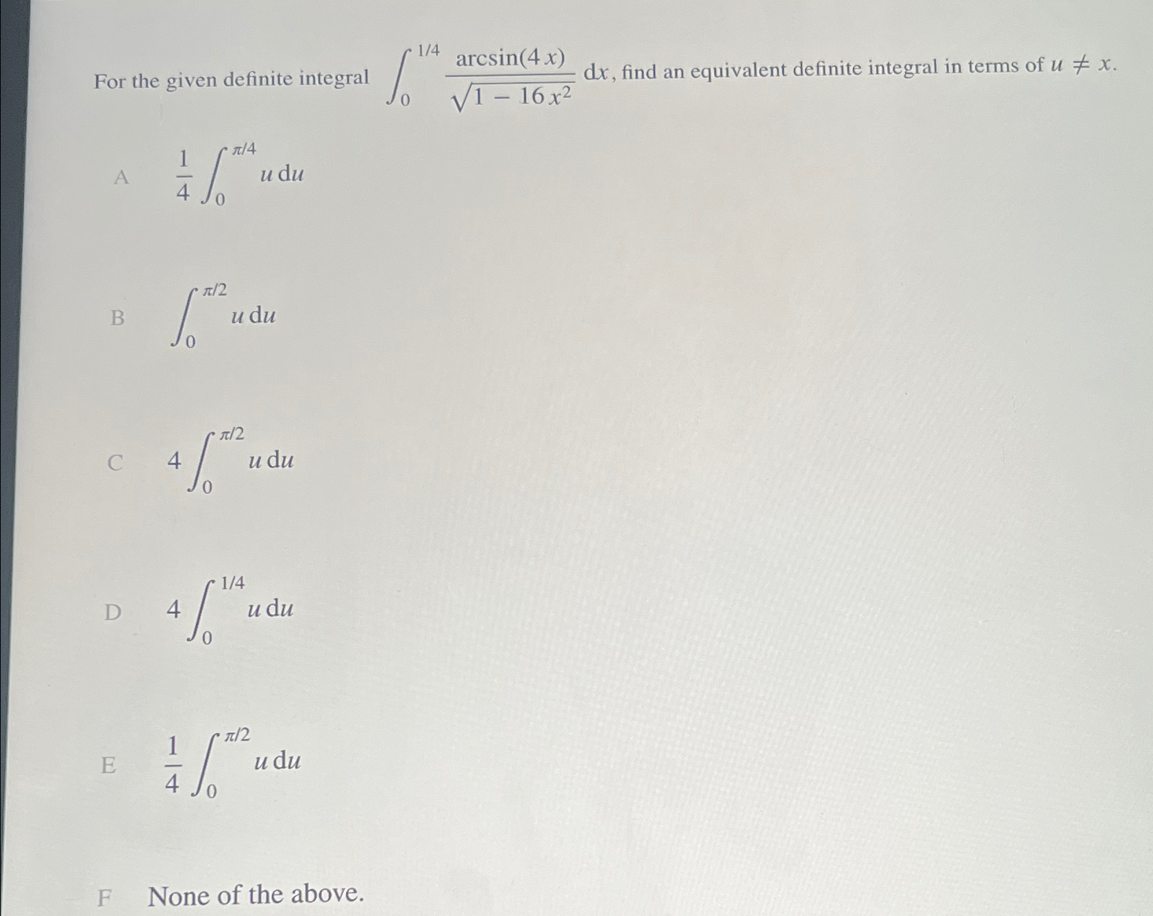 Solved For the given definite integral | Chegg.com
