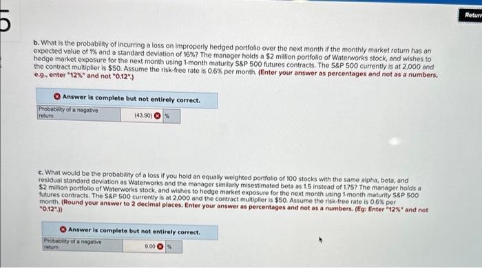Solved the answers in the boxes are incorrect. please do not | Chegg.com