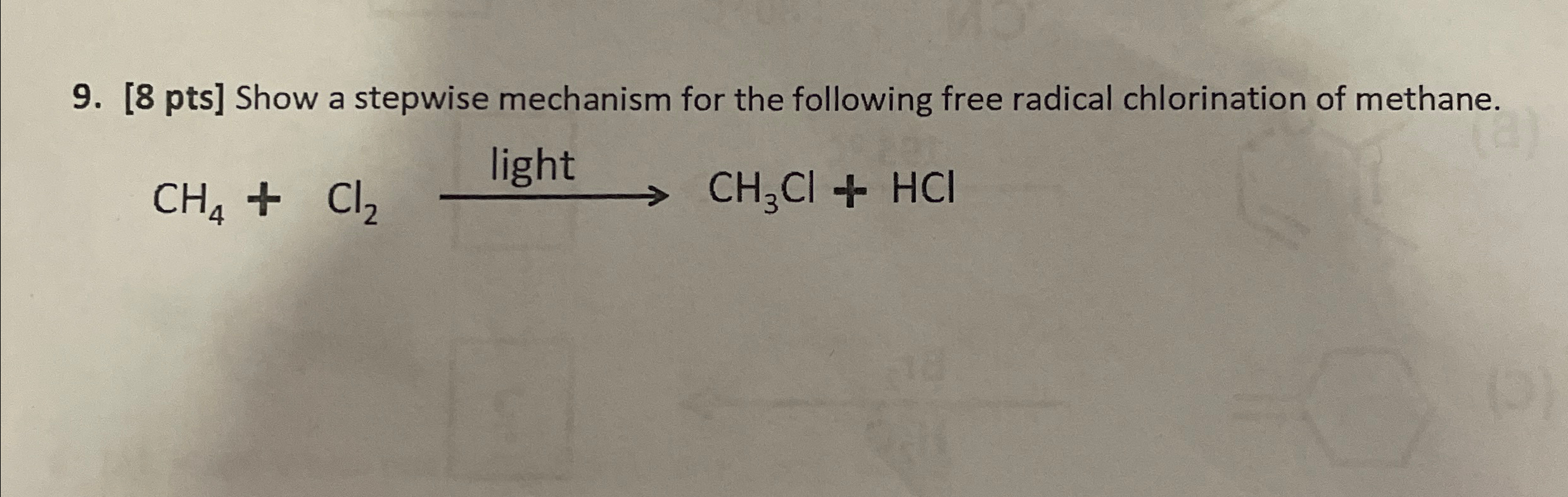 Solved [8 ﻿pts] ﻿Show a stepwise mechanism for the following | Chegg.com