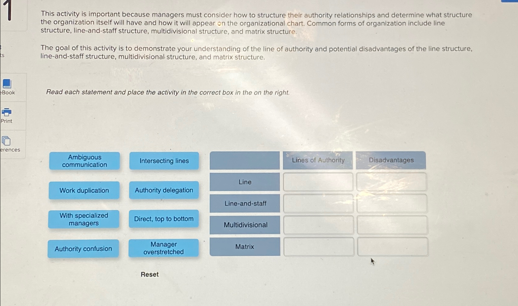 Solved This activity is important because managers must | Chegg.com