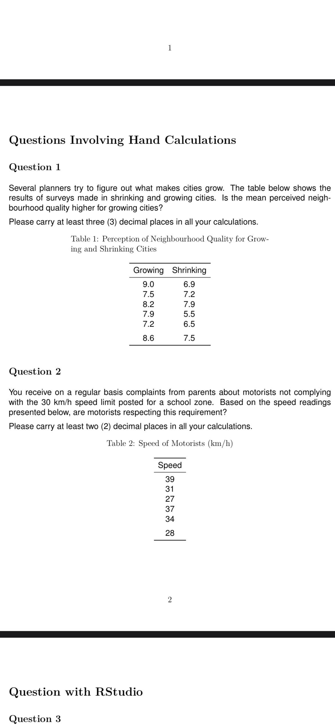 Solved a) ﻿A short justification of the statistical test you | Chegg.com