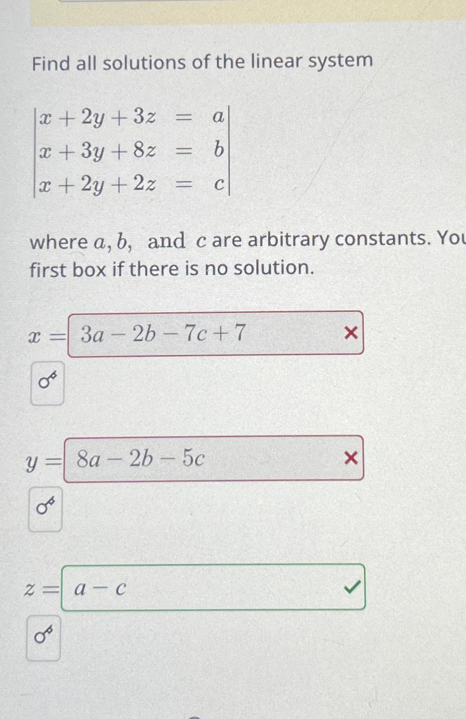Solved Find all solutions of the linear | Chegg.com