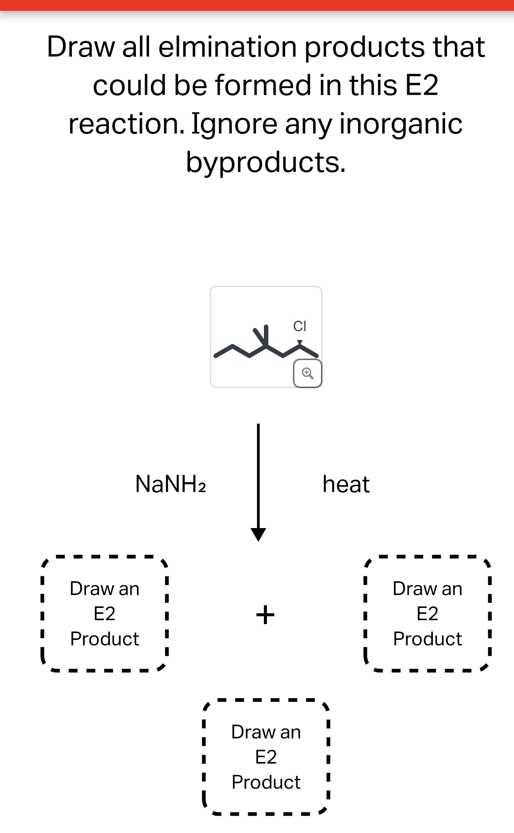 Solved Draw all elmination products that could be formed in | Chegg.com