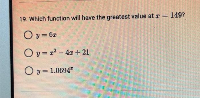 Solved which of the following will have the greatest value | Chegg.com