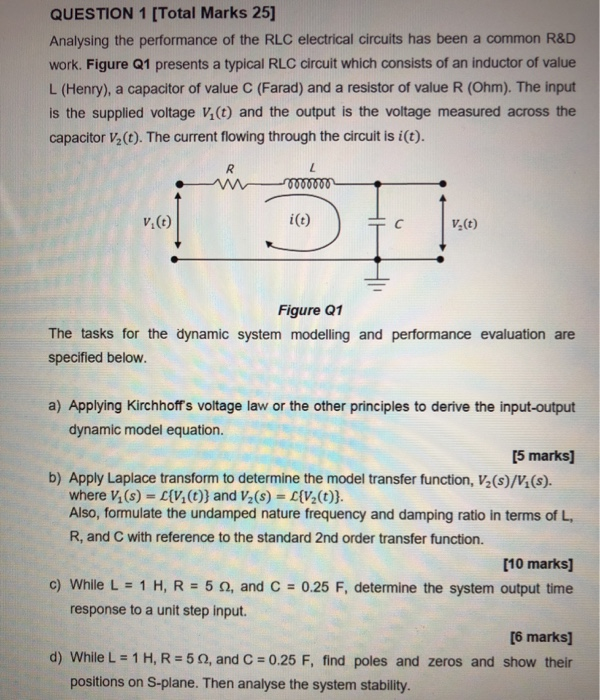 Solved QUESTION 1 [Total Marks 25] Analysing the performance | Chegg.com